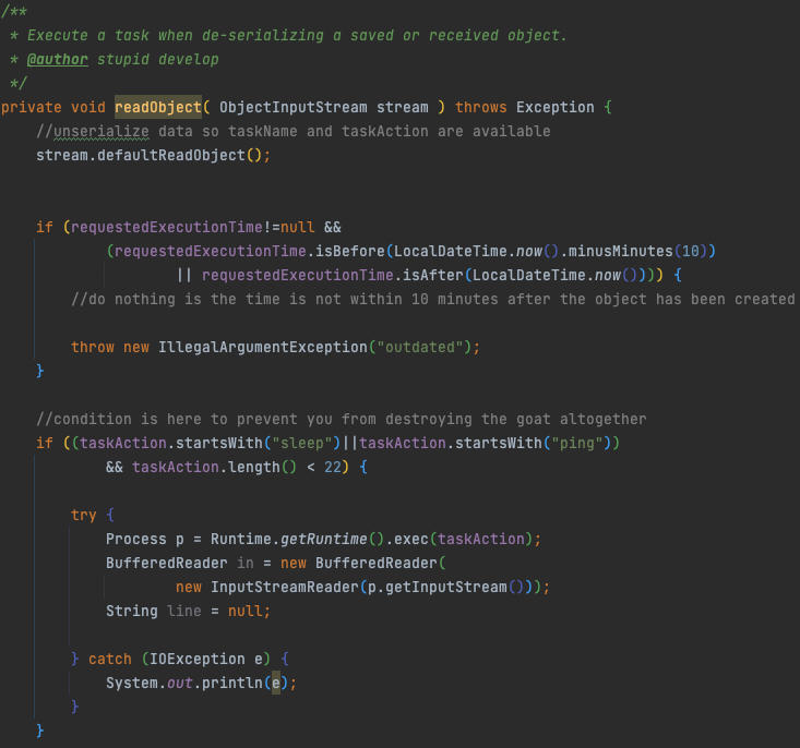 WebGoat代码审计其6-不安全的反序列化 | Mr.Be1ieVe的博客 | Mr.Be1ieVe's Blog